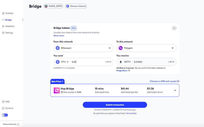 LI.FI ? MetaMask Bridges – Chainspot News