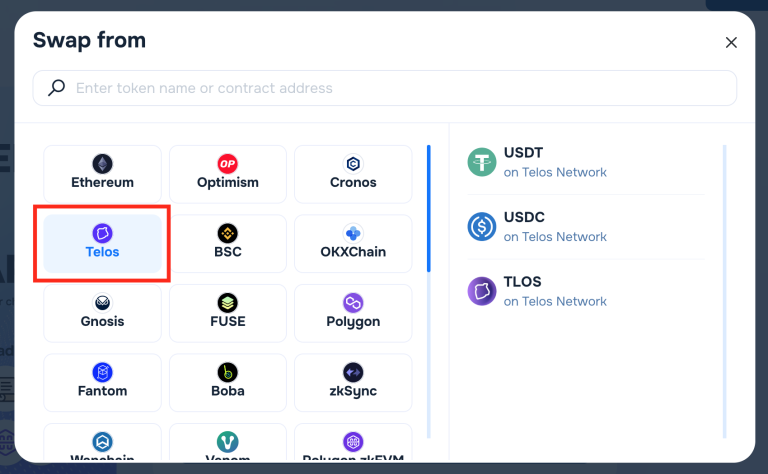 How to Bridge to Telos Using Chainspot Router – Chainspot News