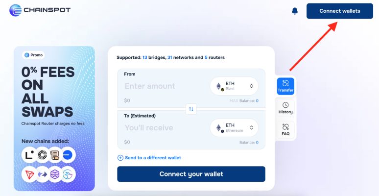 How to Bridge to Harmony Using Chainspot Router – Chainspot News